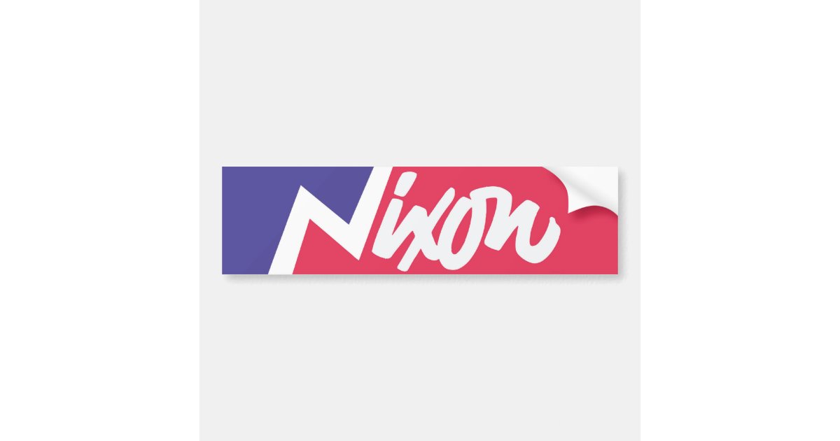 Vintage 1968 Richard Nixon Bumper Sticker | Zazzle