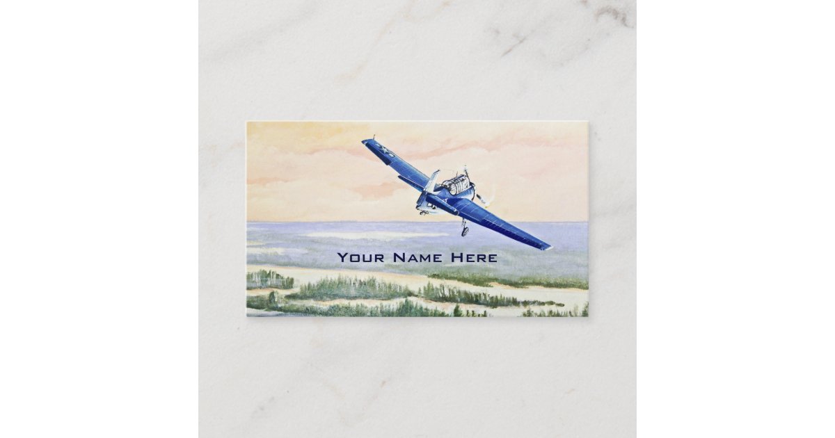 Vintage Aircraft Business Card | Zazzle