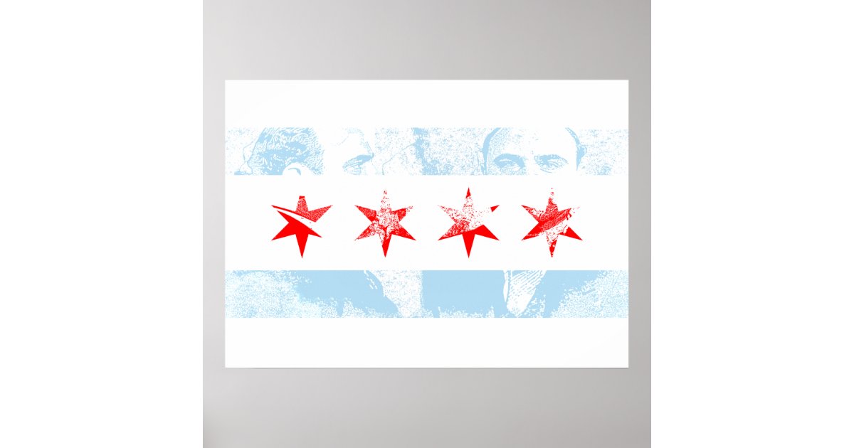 Vintage Al Capone Flag of Chicago Poster | Zazzle