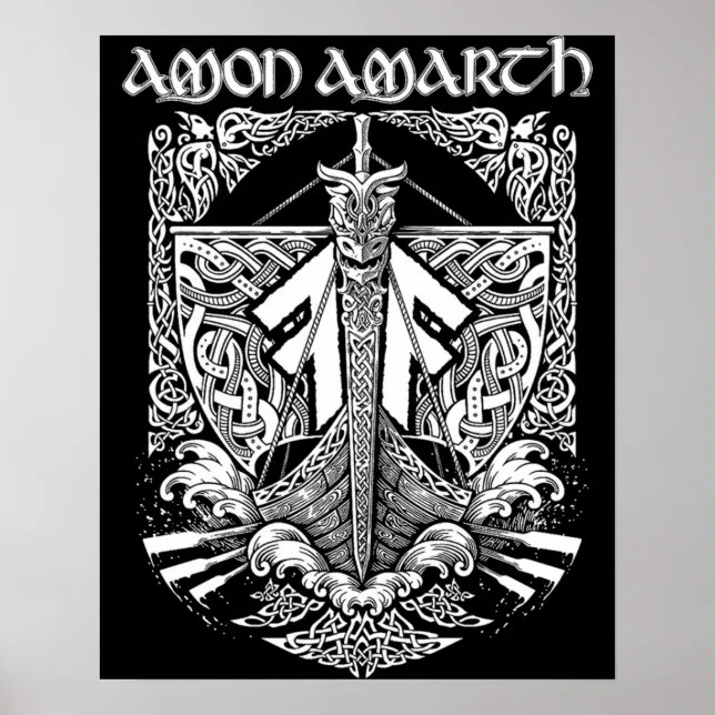 Vintage Amon Amarth Design For Fans Lover Poster | Zazzle