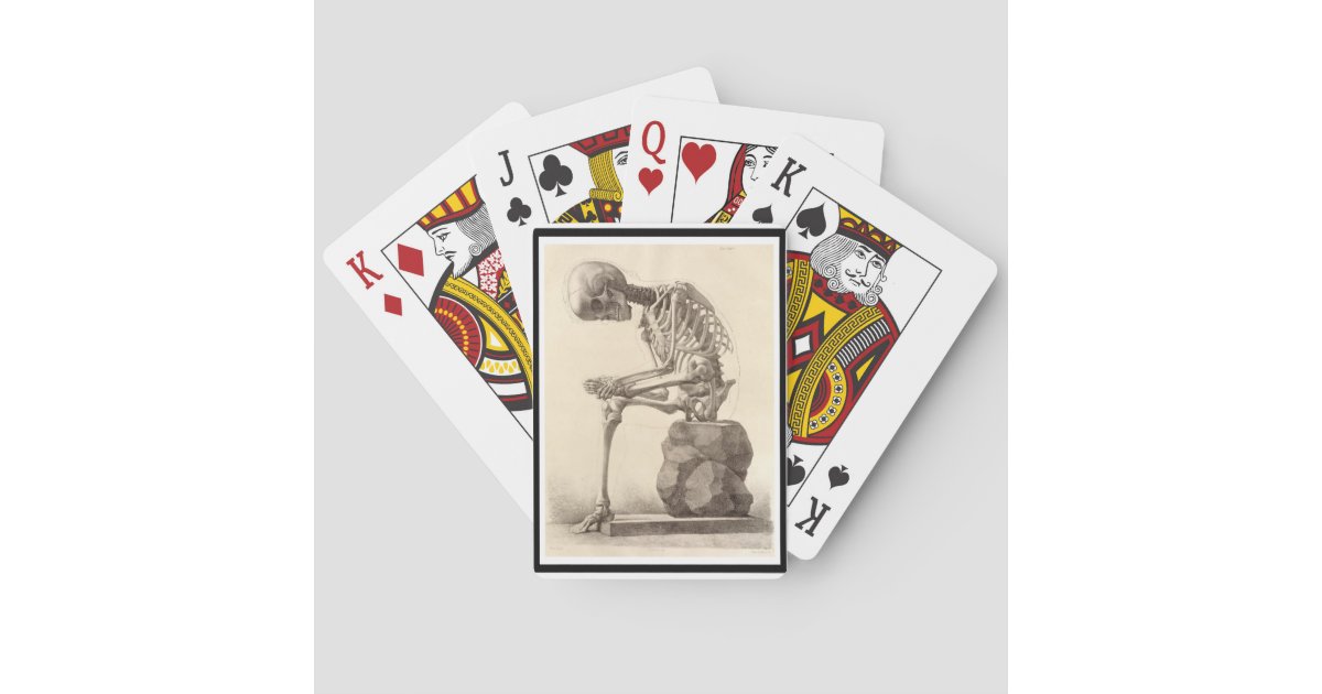 Vintage Anatomical Skeleton Playing Card Deck | Zazzle