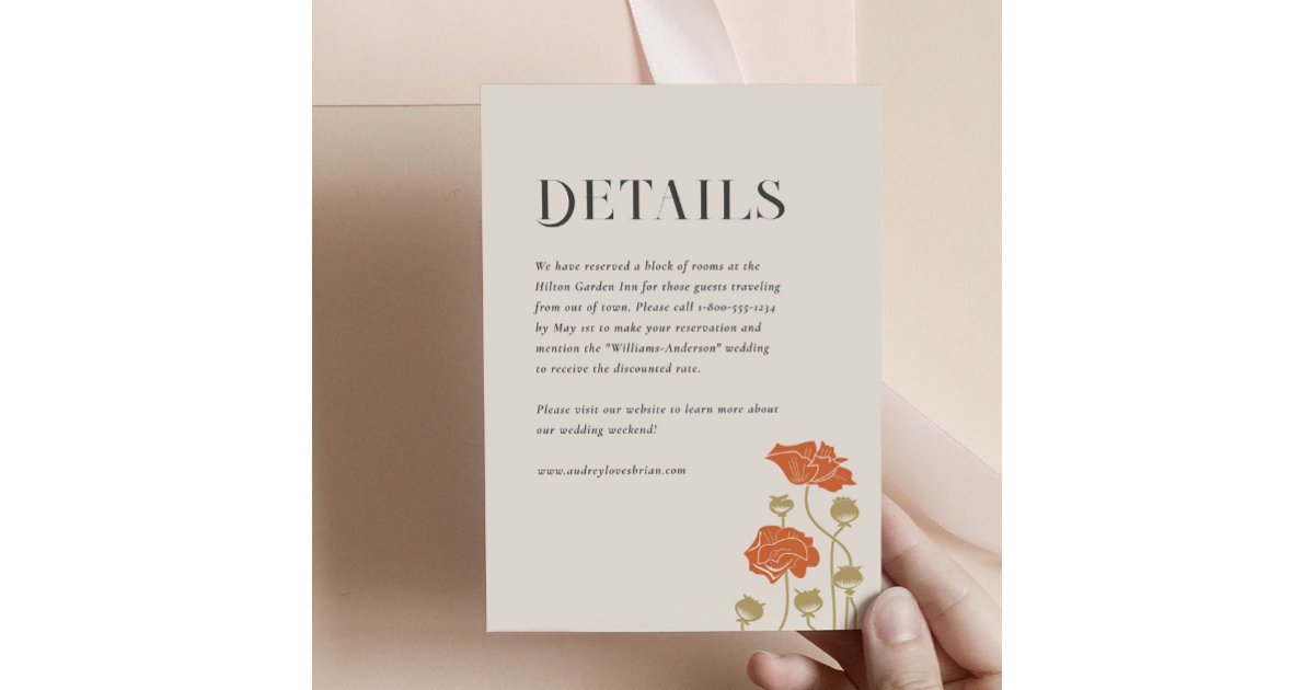 Vintage Art Nouveau Details Enclosure Card | Zazzle