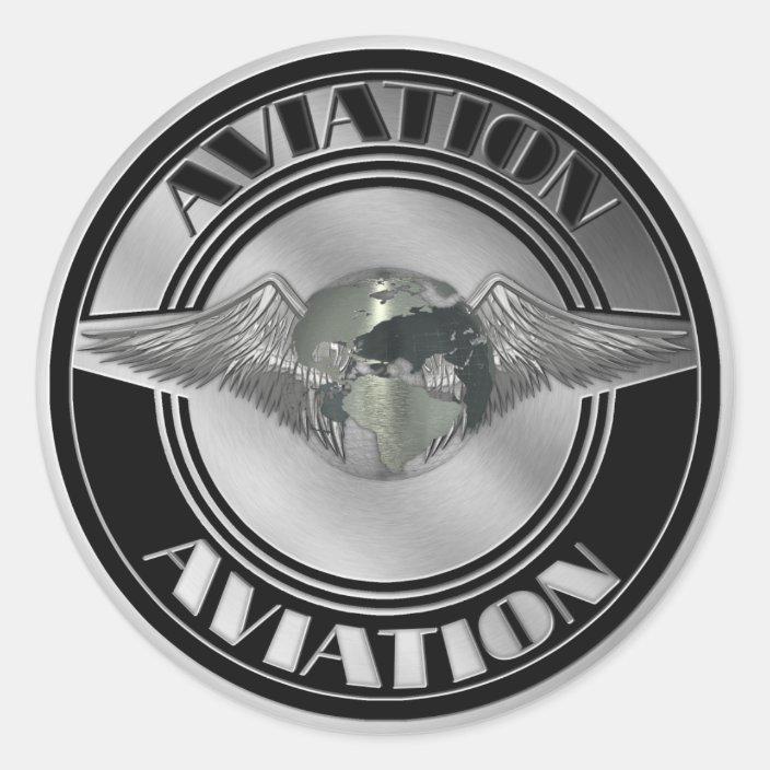Vintage Aviation Art Classic Round Sticker | Zazzle.co.uk