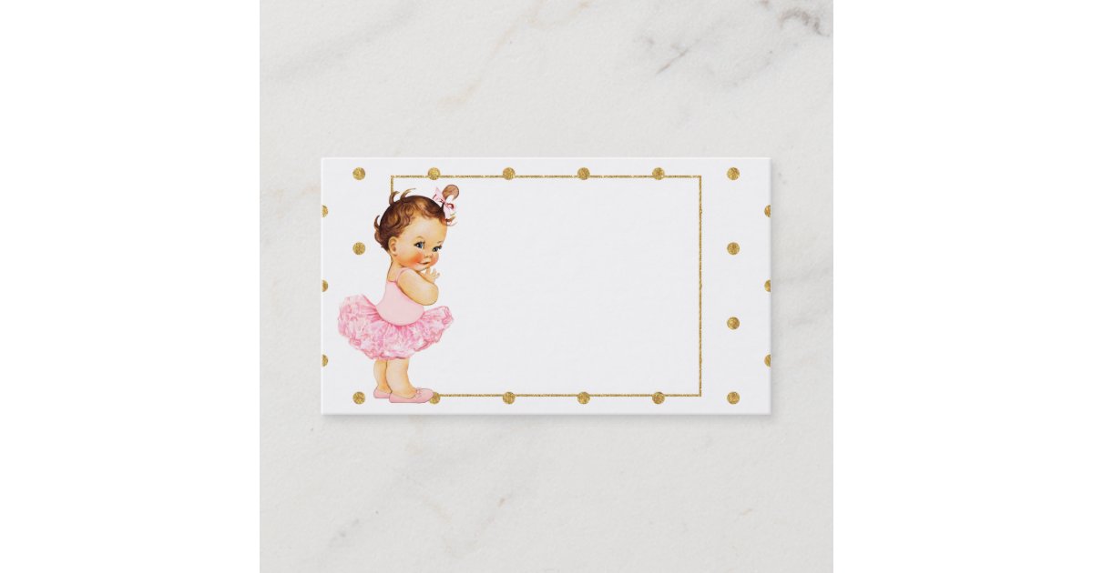 Vintage Baby Girl Princess Business Card | Zazzle