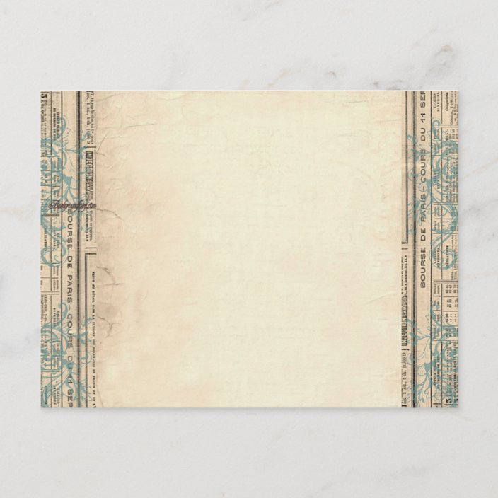 Vintage Borders Postcard | Zazzle.co.uk