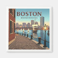 Vintage Boston Massachusetts Magnet | Zazzle
