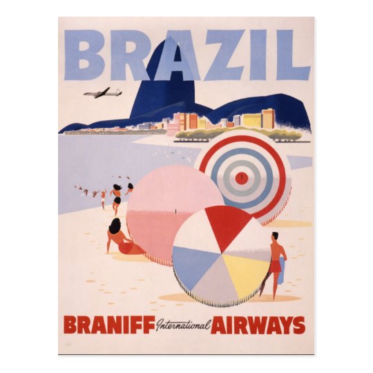 Vintage Brazil Postcard | Zazzle.co.uk