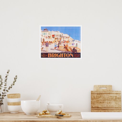 Vintage Brighton Travel poster | Zazzle