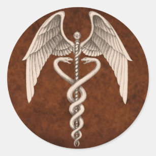 Caduceus Stickers & Labels | Zazzle UK