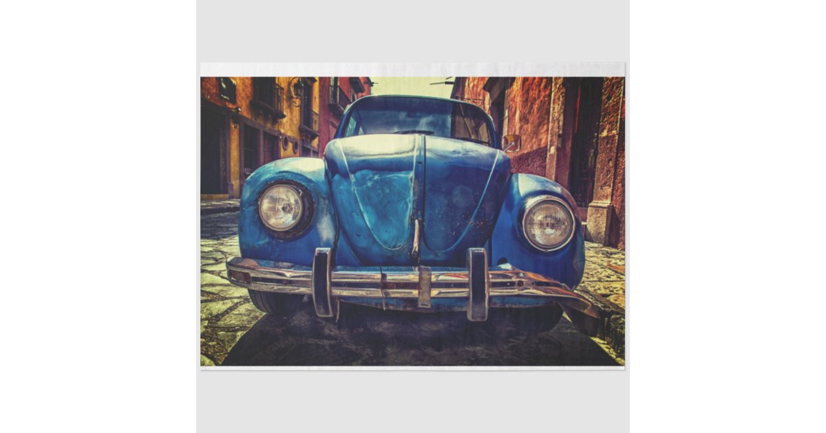Vintage car tissue paper | Zazzle