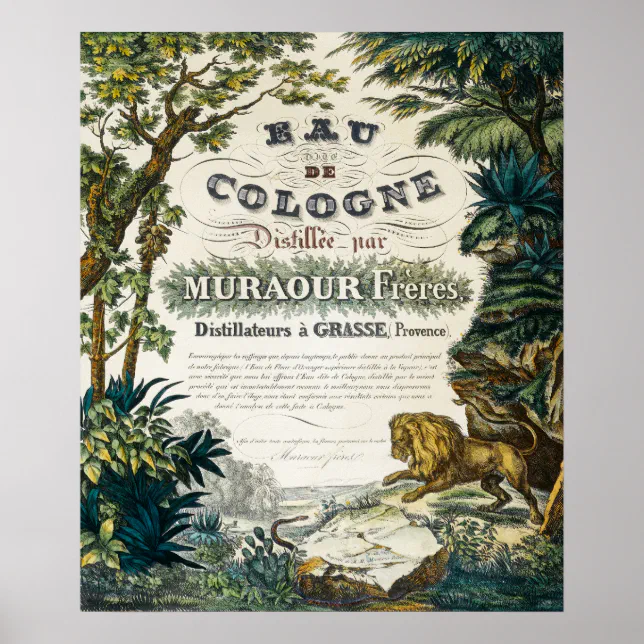 Vintage Cologne Advertisement Poster | Zazzle