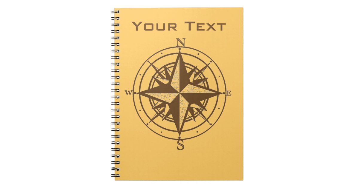Vintage Compass Notebook | Zazzle