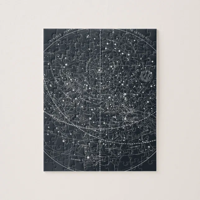 Vintage Constellation Map Jigsaw Puzzle | Zazzle