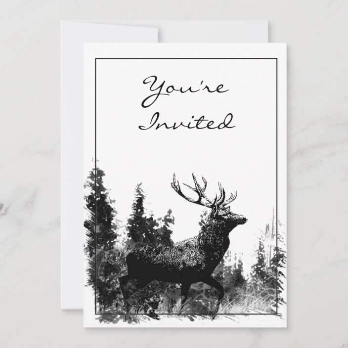 Vintage Design Stag Party Invite | Zazzle.co.uk