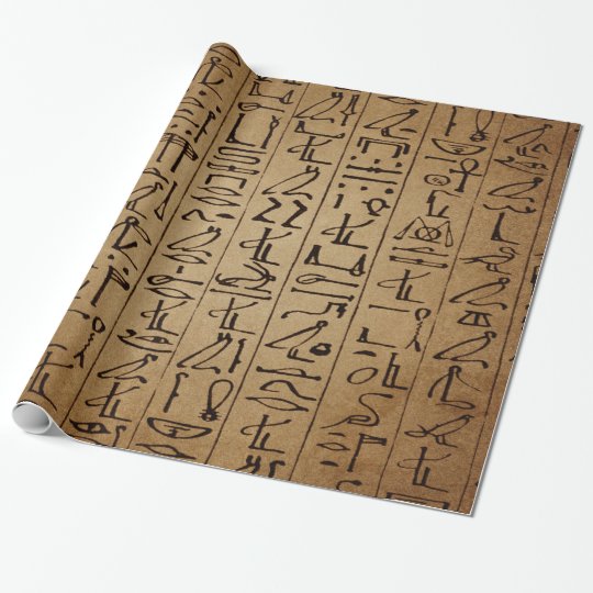 Vintage Egyptian Hieroglyphics Paper Print | Zazzle.co.uk