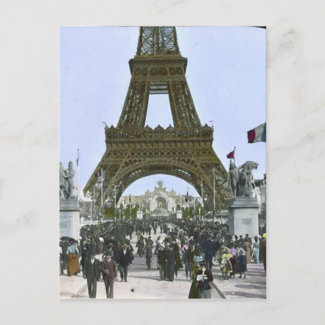 Vintage Eiffel Tower Postcard | Zazzle