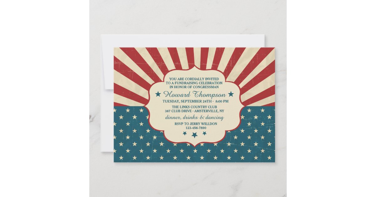 Vintage Election Invitation | Zazzle