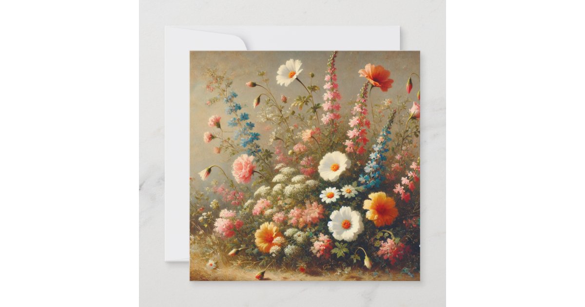 Vintage Floral Countryside Birthday Invitation | Zazzle