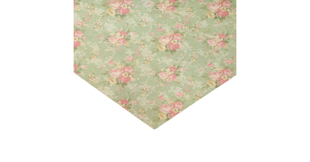 Vintage Floral Tissue Paper | Zazzle