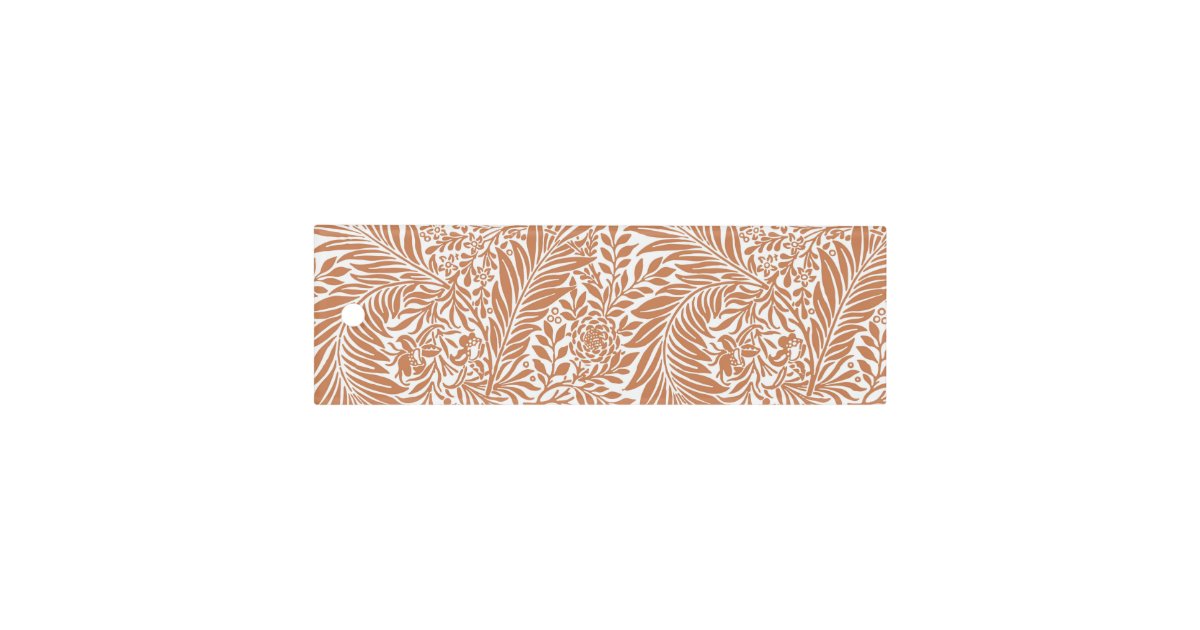 Vintage Floral William Morris Willow Bough Rust Ruler | Zazzle Vintage Floral William Morris Willow Bough Rust Ruler | Zazzle