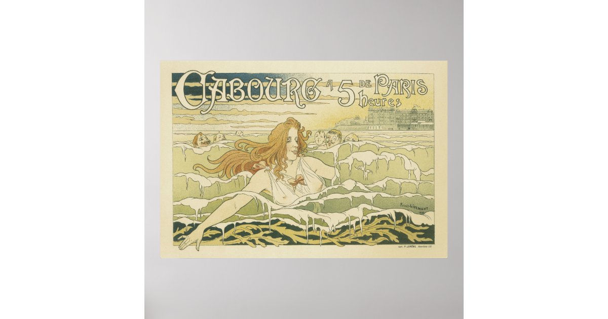 Vintage French Posters - Mermaid | Zazzle