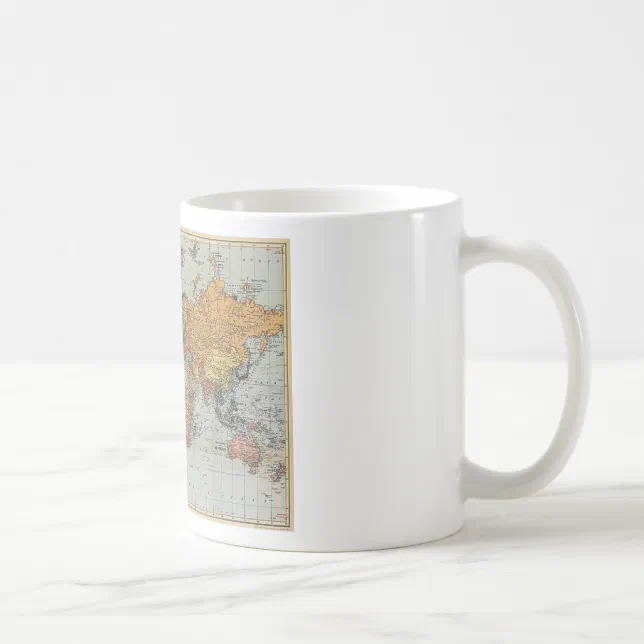 Vintage General Map of the World Coffee Mug | Zazzle
