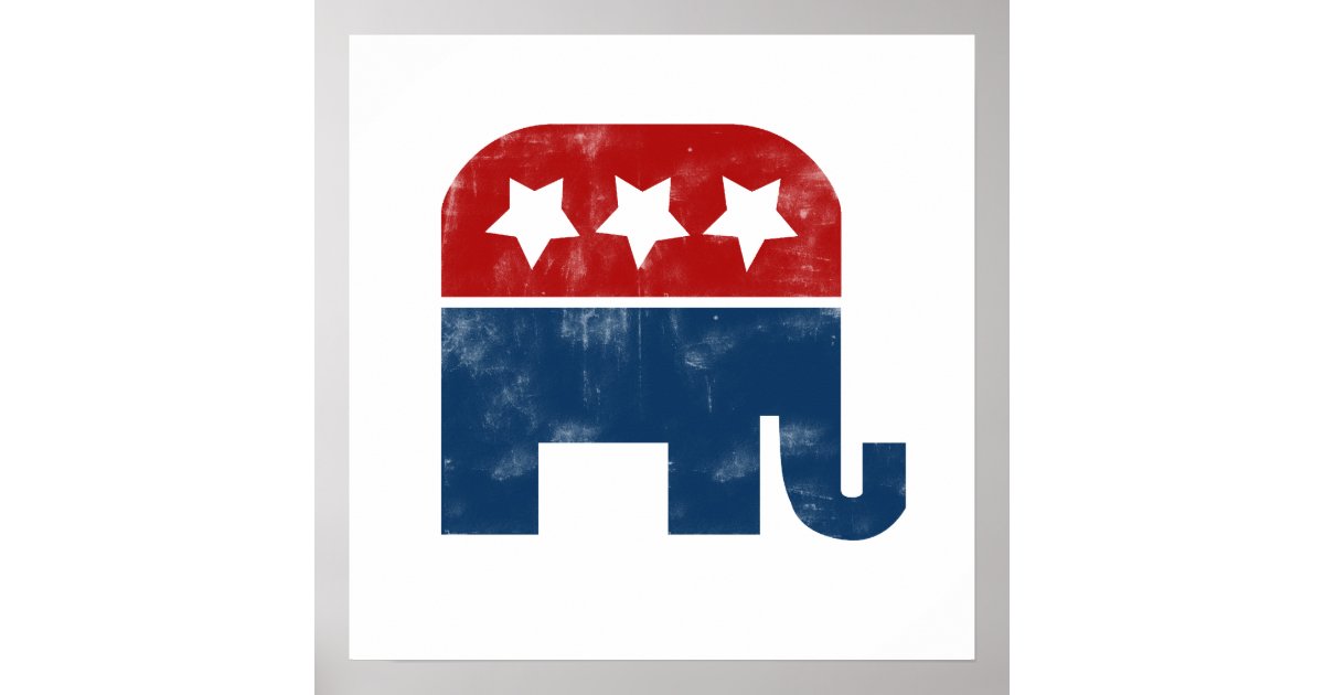 Vintage GOP logo Poster | Zazzle