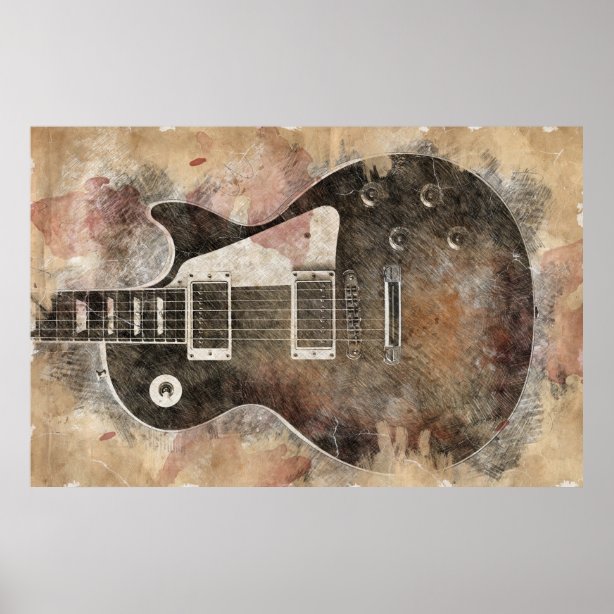 Guitar Posters & Prints | Zazzle UK