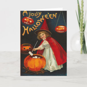 Cute Retro Halloween Cards | Zazzle UK