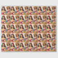 Vintage Hispanic Woman Illustration Wrapping Paper | Zazzle