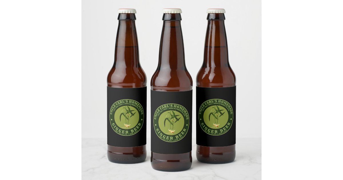 Vintage Homemade Ginger Beer Label Template | Zazzle