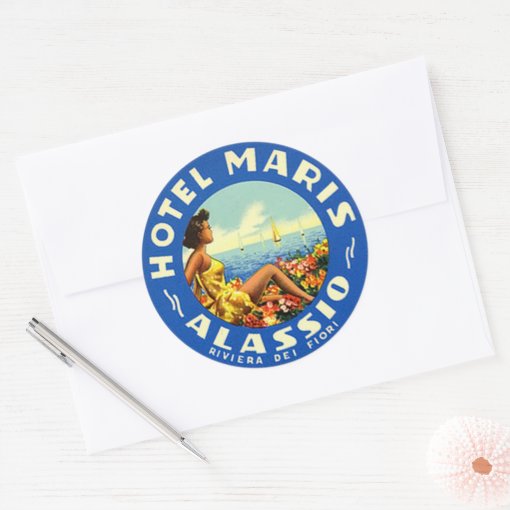 Vintage Hotel & Travel Sticker | Zazzle