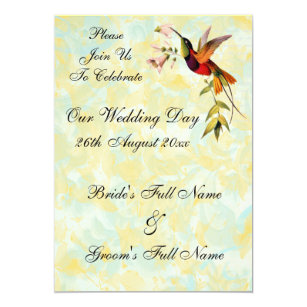 Hummingbird Wedding Invitations | Zazzle.co.uk
