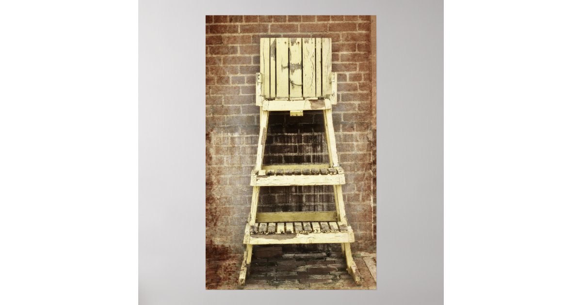 Vintage Lifeguard Chair Poster | Zazzle