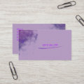 Vintage Lilac Grunge Smudge Business Card | Zazzle