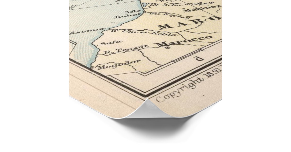 Vintage Map of Europe (1892) Poster | Zazzle