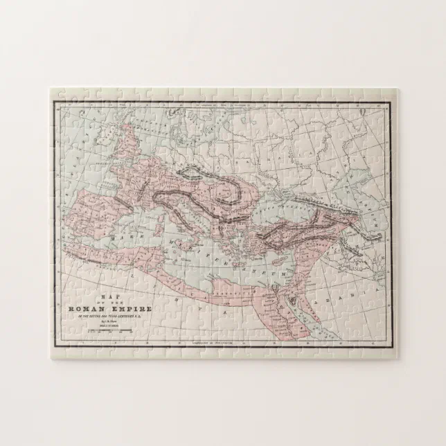 Vintage Map of The Roman Empire (1901) Jigsaw Puzzle | Zazzle