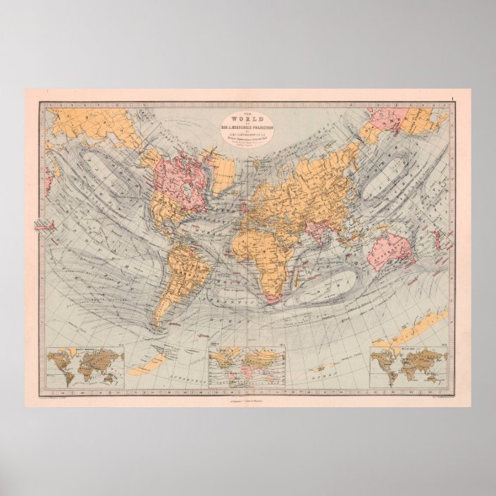 Map Of The World 1871 – The German Empire . Historical Maps and Plans ...
