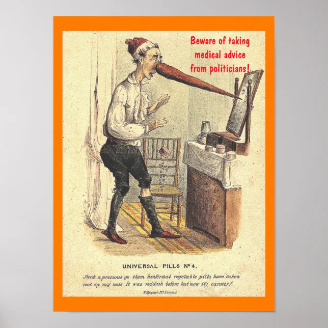 Vintage Medical Quackery, Quack Politics, Poster | Zazzle