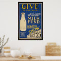 Vintage Milk Poster | Zazzle