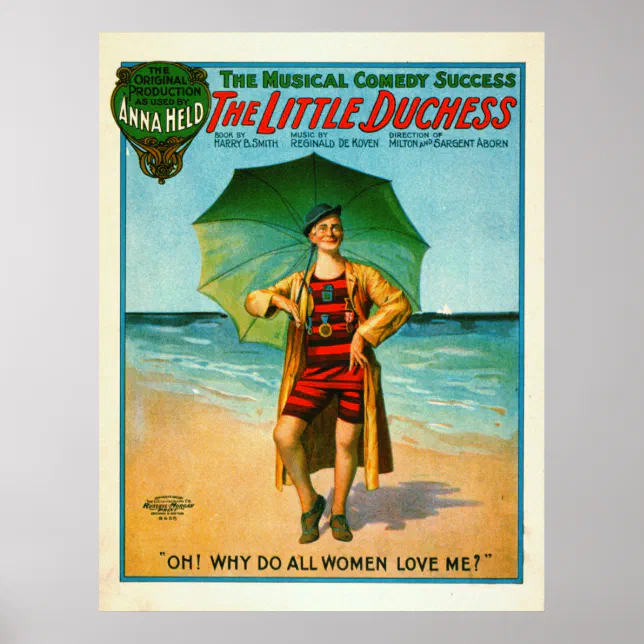 Vintage Musical Comedy Playbill 1906 Poster | Zazzle