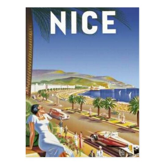 Vintage Nice, France - Postcard | Zazzle.co.uk