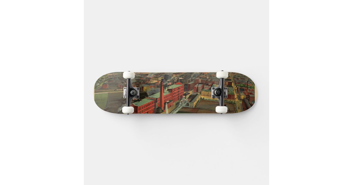 Vintage Pictorial map of Boston (1902) Skateboard | Zazzle