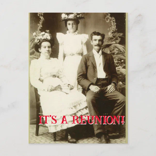 Vintage Picture for Family Reunion Postcard | Zazzle