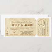 Vintage Playbill Theatre Ticket Wedding Invitation | Zazzle