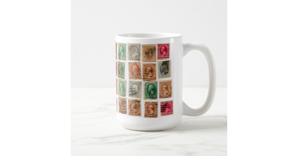 Vintage Postage Stamps Coffee Mug | Zazzle