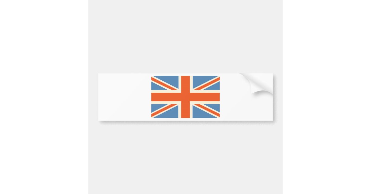 Vintage Poster Classic Union Jack British(UK) Flag Bumper Sticker | Zazzle