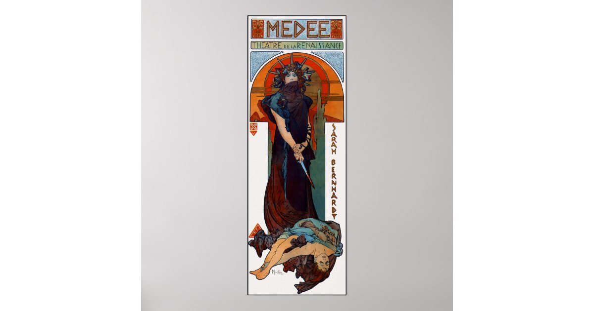 Vintage Poster Print: Mucha - Medee (Medea) | Zazzle