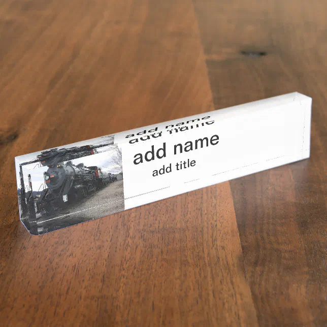 Vintage Railroad Steam Train Nameplate | Zazzle