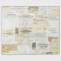Vintage Receipts Collage Paper | Zazzle